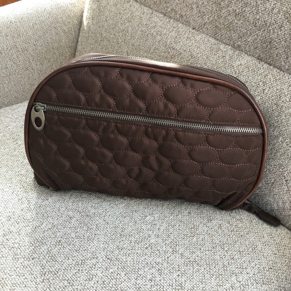 Mosey | Bags | Unique Mosey Brown Nylon Bag Folds Into Itself | Poshmark
